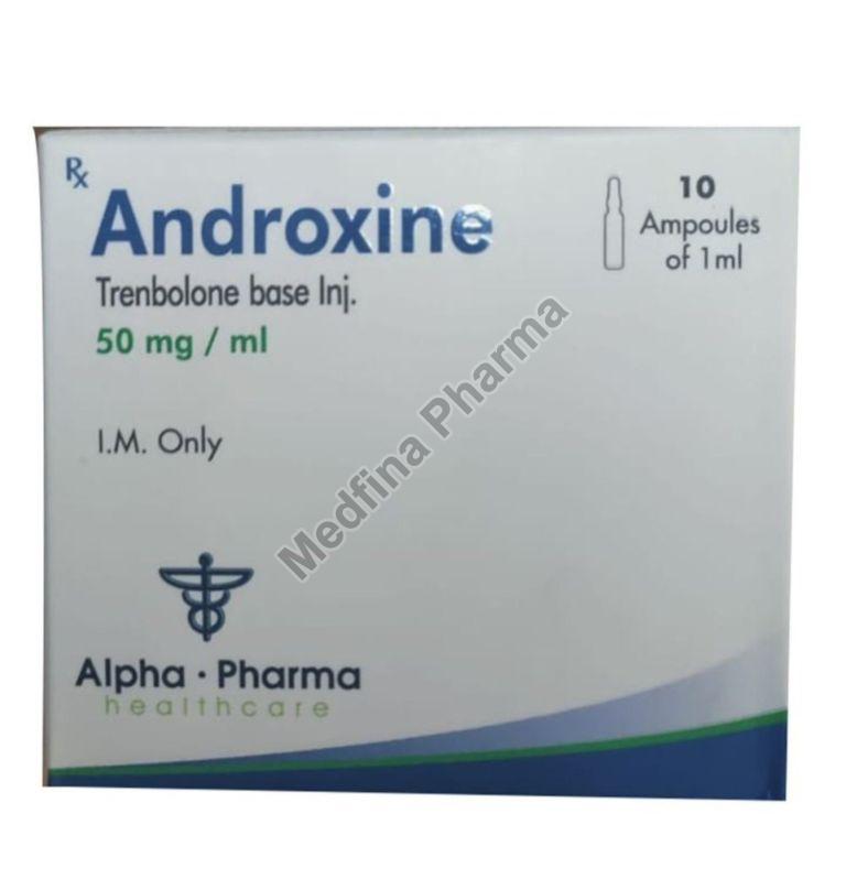 50 Mg Androxine Trenbolone Base Injection, Packaging Size : 10 Ampoules ...