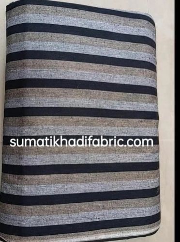 Multicolor Khadi Patta Fabric, For Textile Industy, Technics : Machine ...