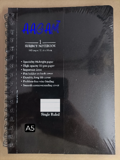 Rectangular Pvc Spiral Note Book, For Home, Office, School, Size : 8.46 ...