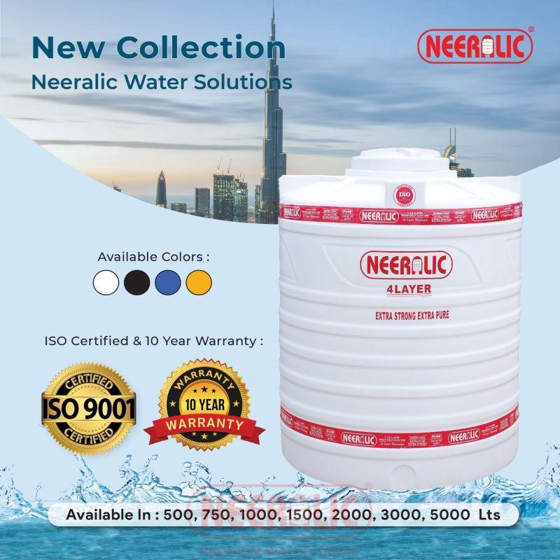 Round Neeralic 4 Layer Water Tank, Color : White at Rs 5,000 / piece in ...