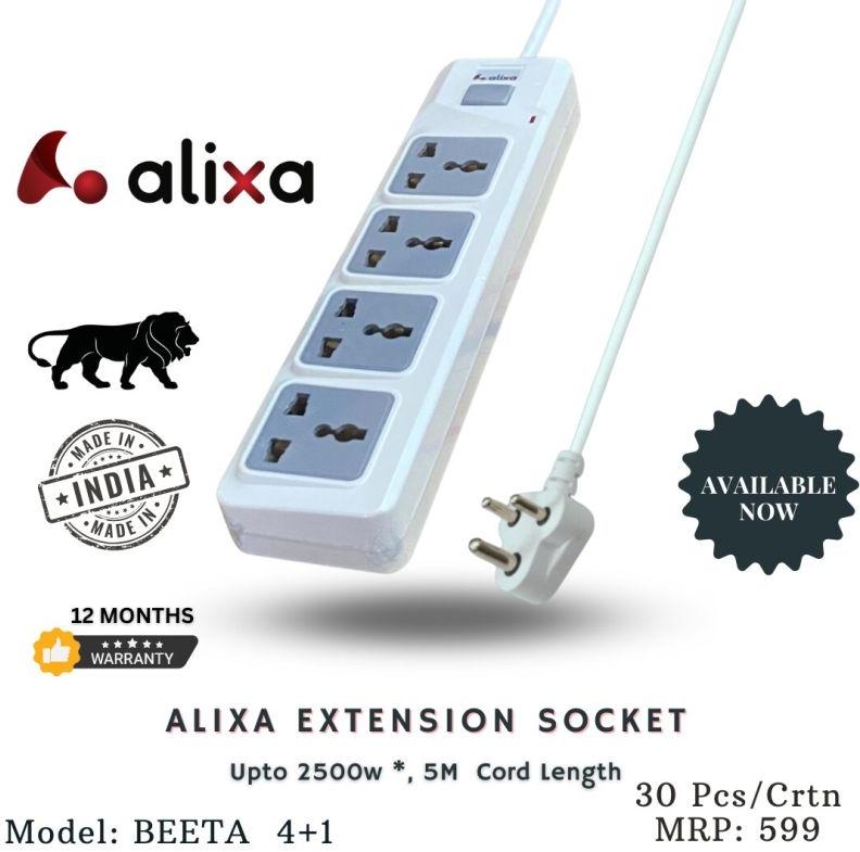 Rectangular Plastic extension sockets, for Power Supply, Plug Use, Home Use, Packaging Type ...