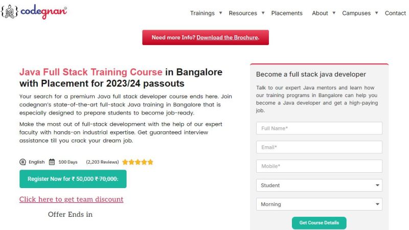Full Stack Java Training Course at Rs 50000 in Bangalore - ID: 7653681