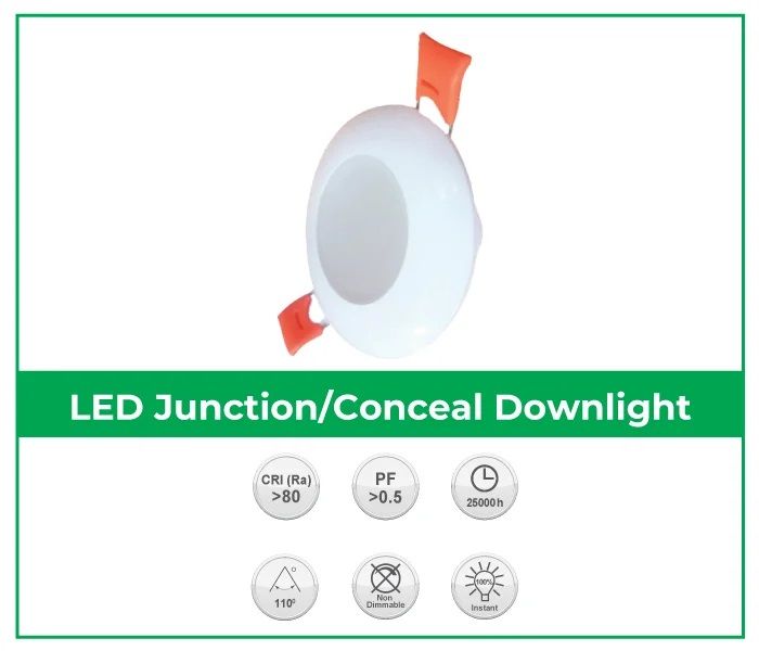 Indoor Outdoor LED Junction Conceal Downlight at Rs 60 in Gurugram - ID ...