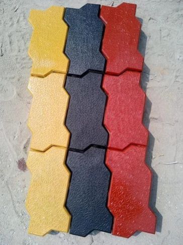 Concrete Plain Zigzag Paver Block Standard For Flooring at Rs 15.87 in ...