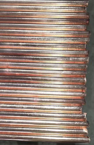 Solid Polished Copper Grounding Rod, Thickness : 10-20mm For Industrial ...