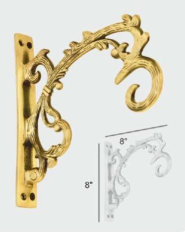 Polished Brass Tree Bracket Classy 8x8 Inch For Wall Mounting Use at Rs ...