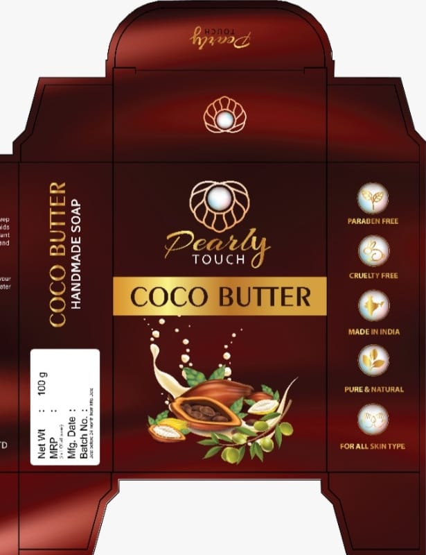 Pearly Touch Handmade Cocoa Butter Soap, for Bath Use, Packaging Type ...