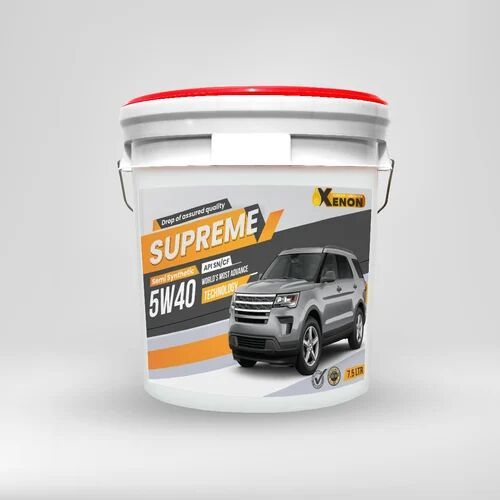 7.5 Litre Xenon 5W40 Supreme CI4 Car Engine Oil at Rs 489 / Litre in Surat | XENON LUBRICANTS