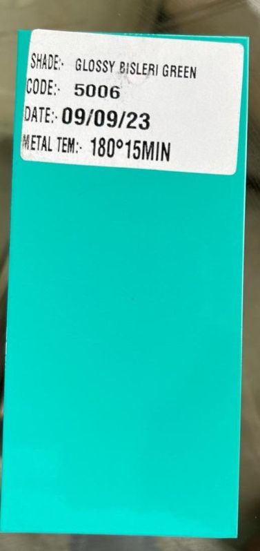 Bisleri Green Glossy Powder Coating, For Industrial Use, Packaging Type ...