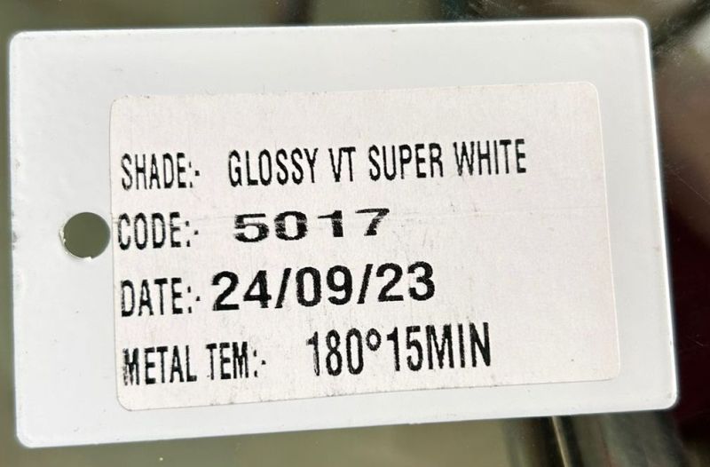 VT Super White Glossy Powder Coating, for Industrial Use, Packaging ...