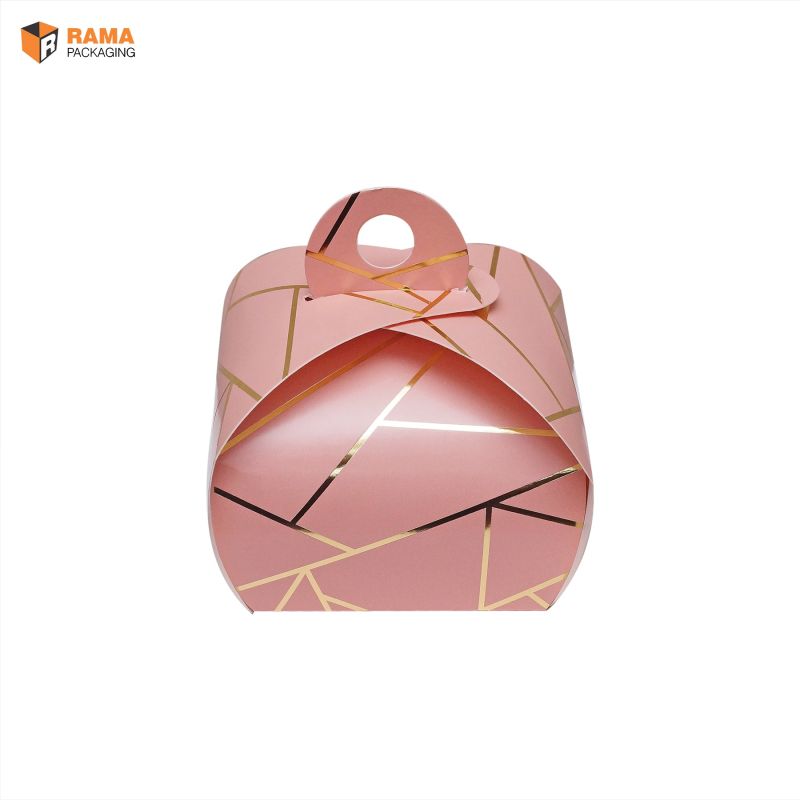 Rectangle Paper Printed 8.0X8.0X5.0Cm Peach Hamper Box, For Packing ...