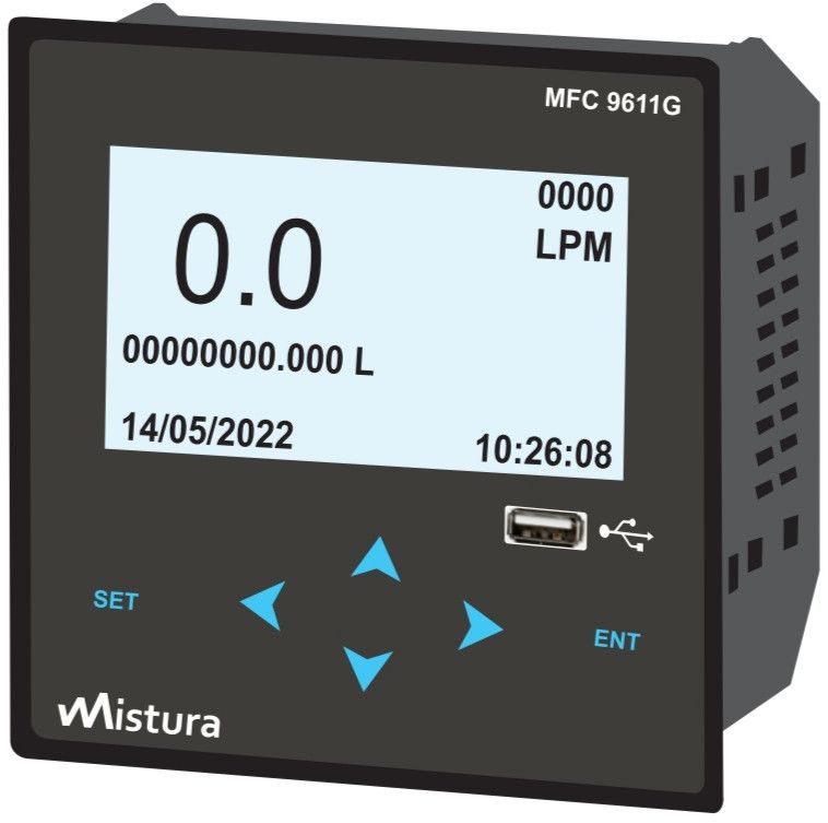 Mistura Abc Plastic Flow Indicator Cum Totalizer, Color : Black at Rs ...