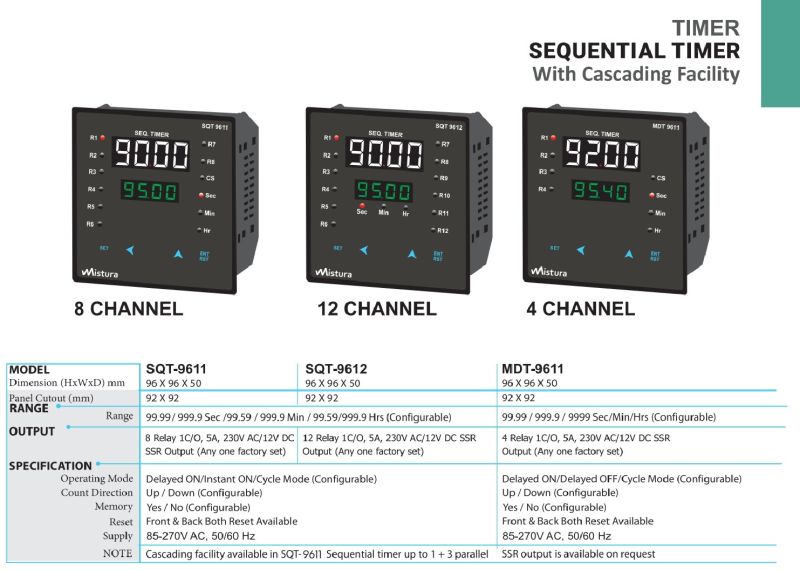 8-channel Digital Sequential Timer For Industrial, Laboratory, Institute at Rs 3400 in Navi Mumbai