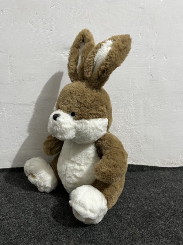 Fur Huggable Bunny Soft Toy, Color : Brown, White For Kid Playing at Rs ...