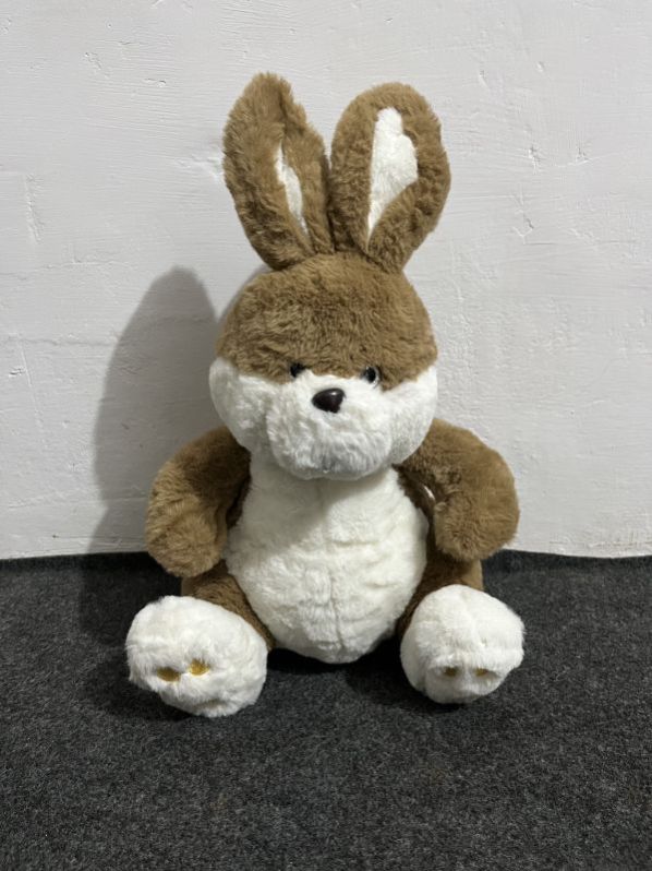 Fur Huggable Bunny Soft Toy, Color : Brown, White For Kid Playing at Rs ...