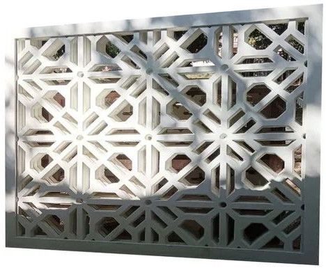 6 Inch Rectangular White Grc Jali, Weight : 30 Kg For Facades ...