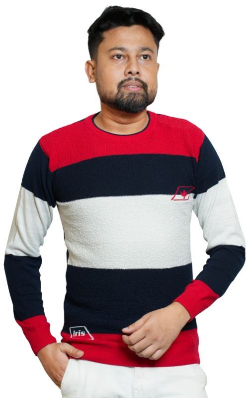 Mens Falt Knit Cotton Full Sleeve Sweater at Rs 556 in North 24 ...