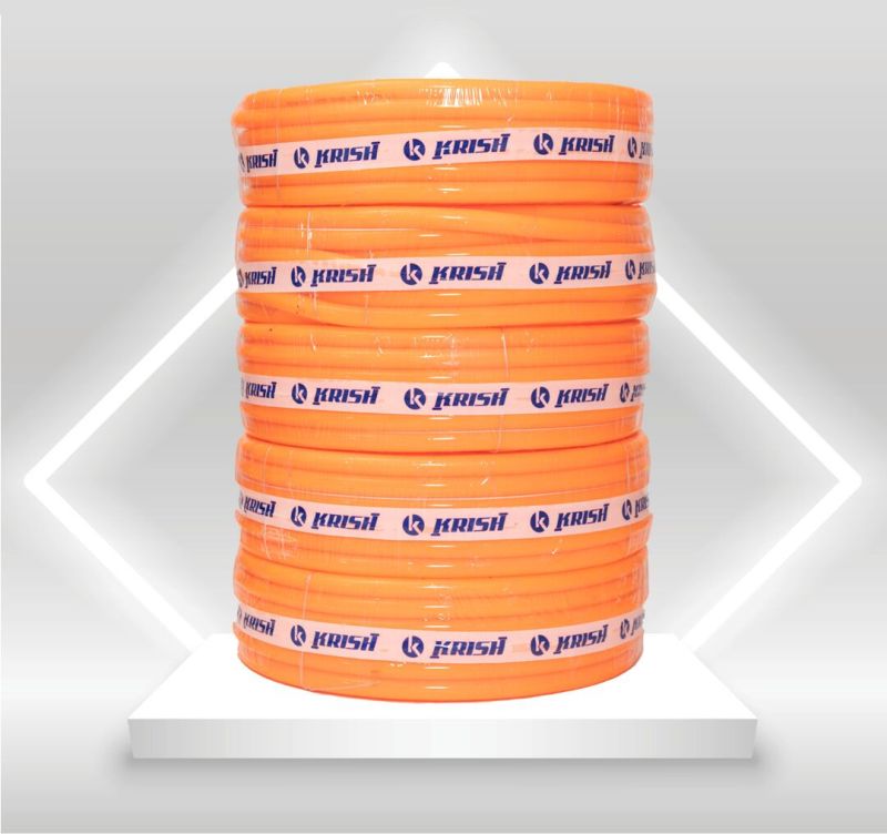 Krish Special Orange PVC Garden Pipe, Packaging Type : Roll For ...