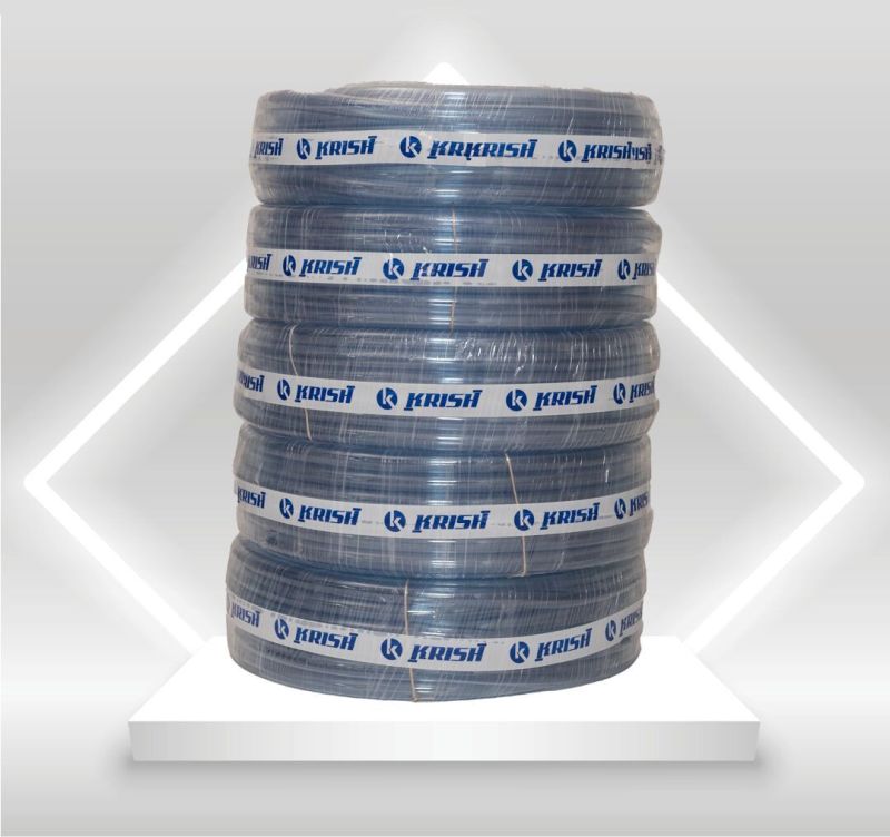 Krish Transparent PVC Garden Pipe, Packaging Type : Roll For Gardening ...