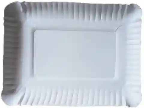 White Paper Plates, Shape : Rectangular for Used Serving Snacks at Best ...