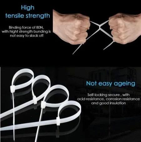 Nylon Slock Cable Ties, Color : Black, White, Length : 500 Mm at Rs 178 ...