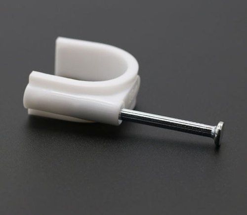 Virgin Nail Cable Clips, Color : White, Clip Size : 20 Mm at Rs 65 in ...