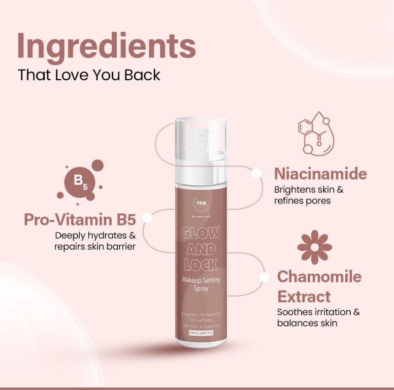 Tnw The Natural Wash Glow Lock Makeup Setting Spray at Rs 349 in Delhi ...