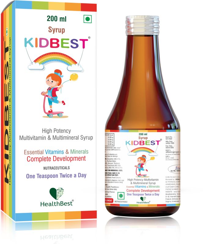 Healthbest Kids Multivitamin Syrup, Form : Liquid at Rs 279 in ...