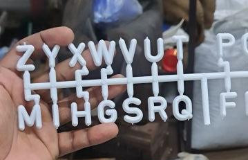 Non Polished Plastic Letter, Color : White at Best Price in Chennai ...