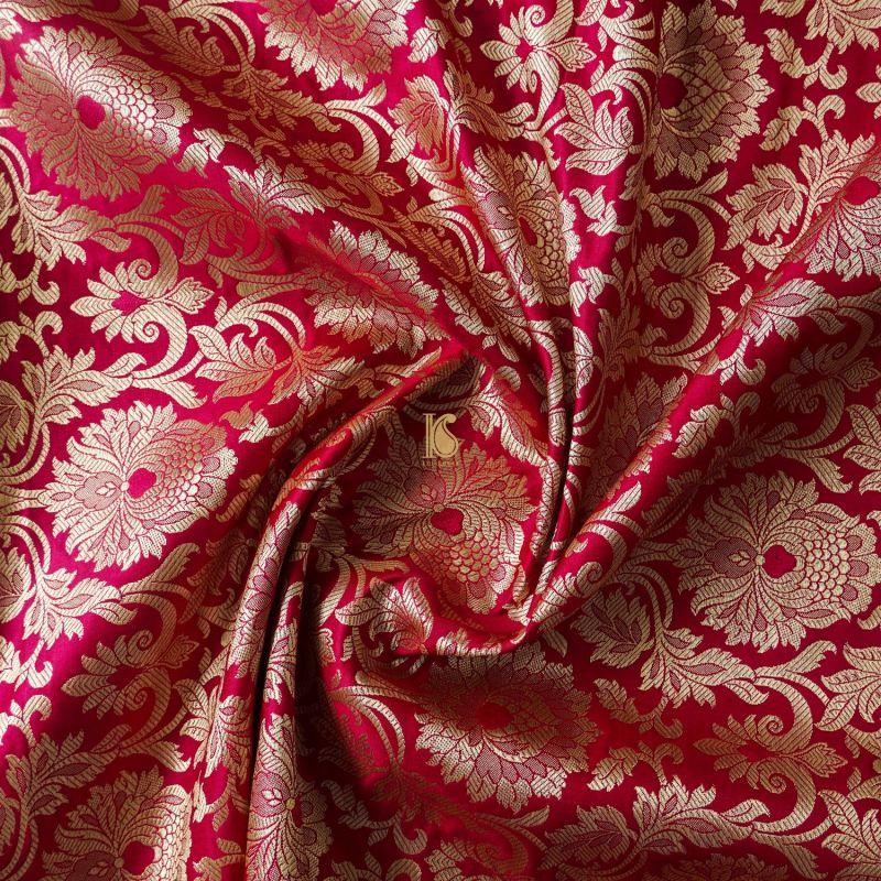 Printed Banarasi Brocade Fabrics, Color : Multicolor for Garments at Rs ...