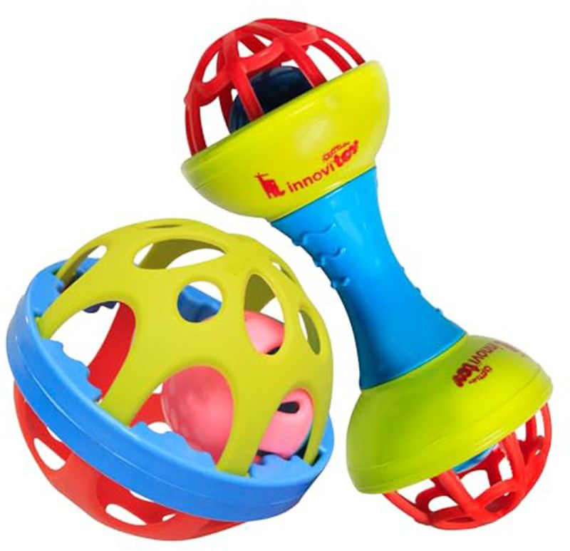 Plain Polished 2 Piece Baby Rattle Toy Set, Color : Multicolor at Rs ...