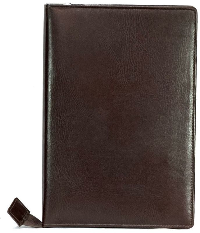 Plain Dark Brown PU Leather File Folder A/4 for Keeping Documents at Rs ...
