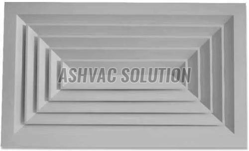 Coated Stainless Steel Rectangular Ceiling Air Diffuser at Rs 1200 in ...