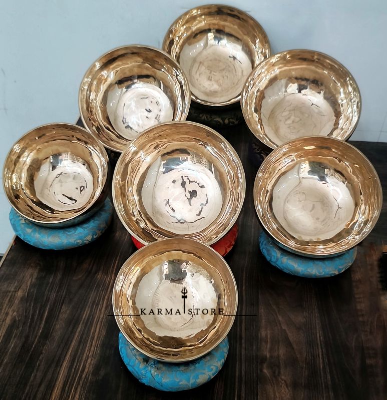 Karma store in Delhi - Supplier of 7 chakra singing bowls set & Tibetan Singing Bowls