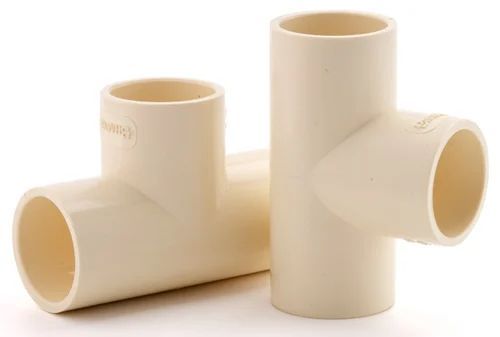 Prince Polished 2 Inch Straight CPVC Tee Fitting, Thickness : 10-20mm ...