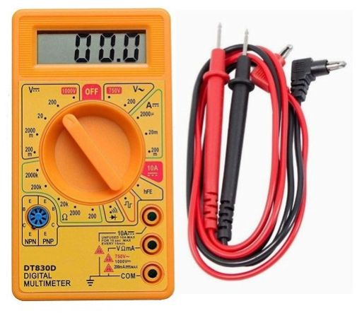 Plastic Unity DT 830D Digital Multimeter, Color : Yellow Black at Rs 999 in Jaipur