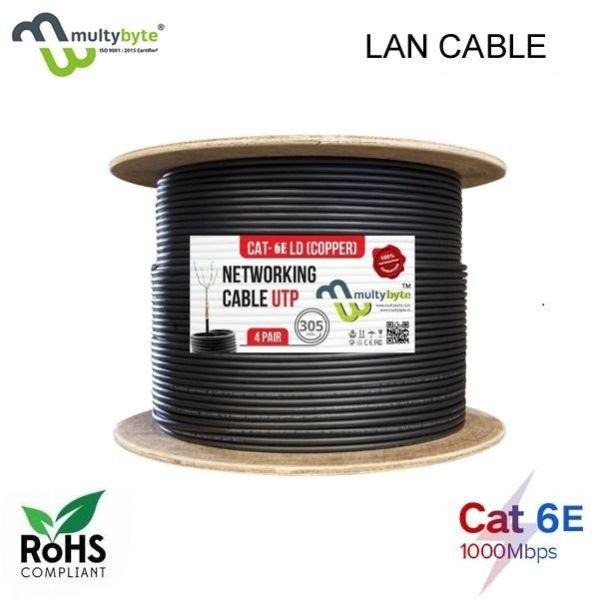 Multybyte Cat-6e Copper 4p 305m Out Door Ethernet Cable at Rs 18999 in ...