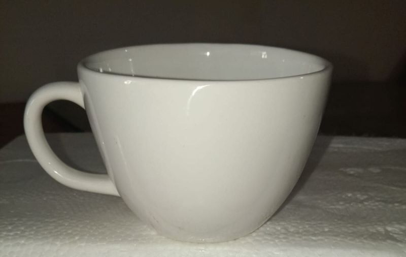 Plain Polished 190gm White Ceramic Barista Coffee Cup 6x9cm at Rs 35 in ...