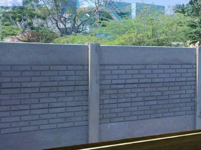 Concrete RCC Boundary Wall, Color : Customer Preference at Best Price ...