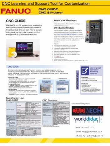 Cadmech Automatic Mild Steel Fanuc CNC Mill Trainer at Rs 1471000 in Pune - ID: 8116054