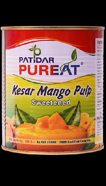PATIDAR PUREAT Kesar Mango Pulp 850 GM, INR 450 / Carton by Patidar ...