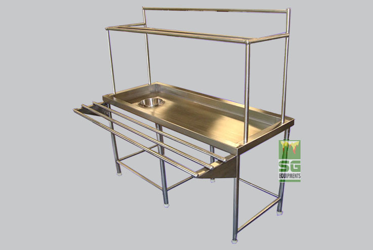 Soiled Dish landing Table with Chute and Rack OHS at Best Price in ...
