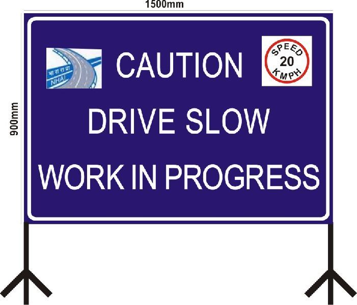 Drive Slow Sign Boards at Best Price in Mohali - ID: 3950922 | VIBGYOR ...