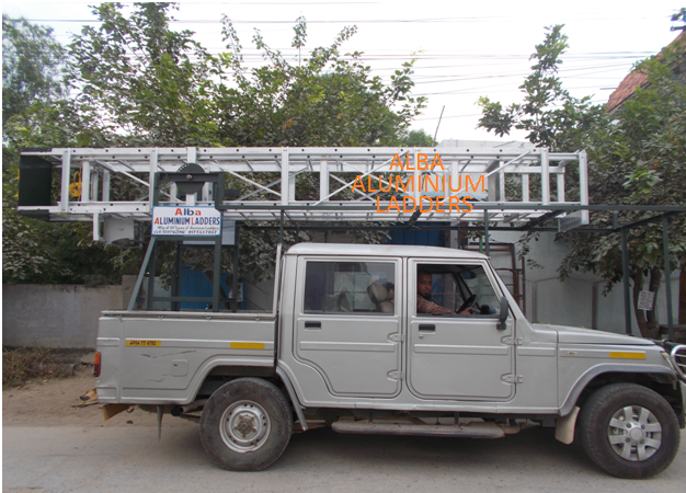 aluminium vehicle mounted tower ladder - Alba Aluminium Ladders ...