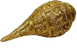Brass Shankh, INR 6,500 / Piece by Swethamber Arts from Bangalore ...