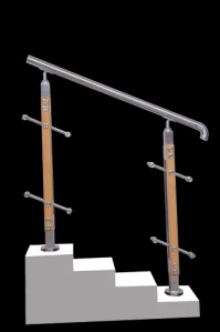 Polished Wooden Baluster Railing, for Exterior, Interior, Stairs, Shape ...