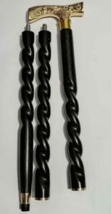 Plain Metal Folding Walking Sticks, Handle Material : Wood at Best ...